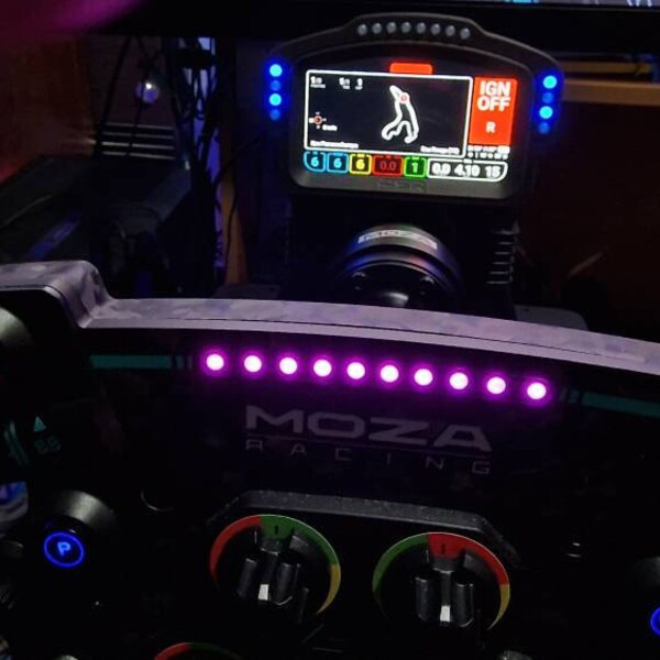 Sim Racing Dashboard Touchscreen Display Leds RPM Simhub, PSR GT 5.0 ...