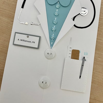 Handmade Doctor Card, Medical Card, Handmade Medical School Graduation ...