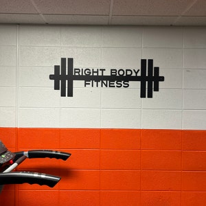 Personalized Home Gym Sign Work Out Custom Gym Sign Workout Wall Art ...