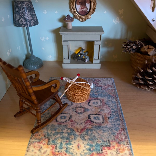 Blue and White Dollhouse Mirror for Modern Boho 12th Scale Dollshouse ...