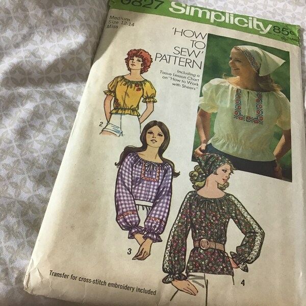 Vintage UNCUT 70's Very Easy Vogue Misses Sz 14 Jumpsuit Pattern 9732 ...