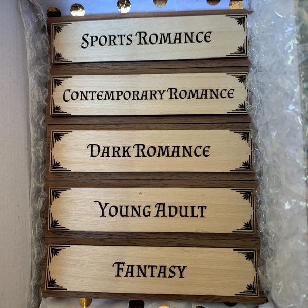 Bookshelf Labels - Etsy