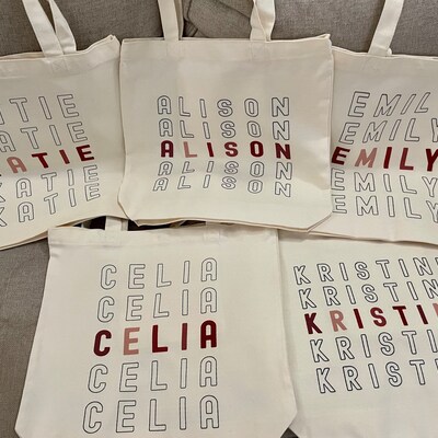 Personalized Name Bag Custom Name Tote Bag Custom Tote Shopper - Etsy