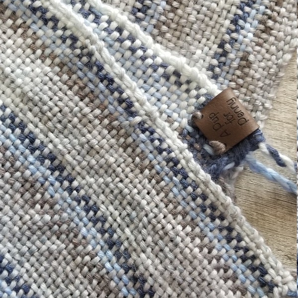 Custom Text Yarn Ball Faux Leather Sew in Tags for Knitting - Etsy