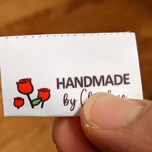 Custom Sewing Labels Full Color Clothing Labels Logo | Etsy