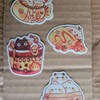 Cute Animal Foodies Stickers/ Matte/ Holographic/ Die Cut Stickers ...