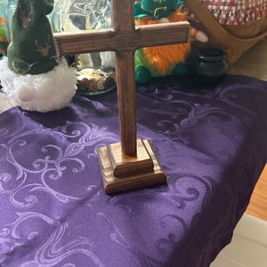 Wooden Cross, 9 Stand up Cross, Cross With Base, Handmade Stand up ...