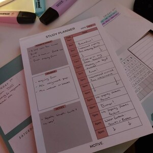 Student Revision Checklist and Note Taking Cornell Template A4 | Etsy