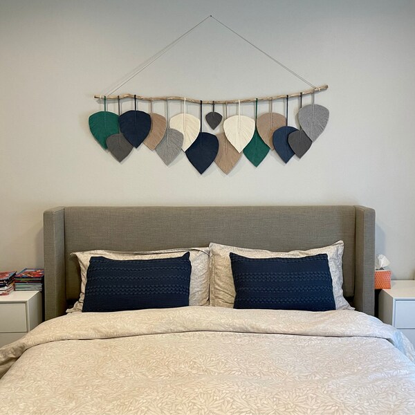 Extra Large Macrame Feather // Macrame Wall Hanging // Boho Wall Decor ...