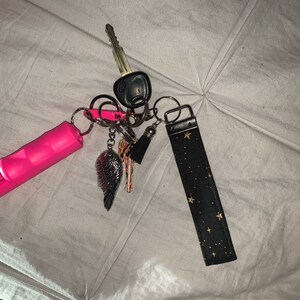 Star Keychain Wristlet, Girly Keychain, Key Fob Wristlet, Keyfob, Girly ...