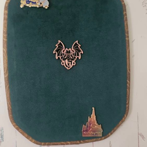 Green Velvet Octagon Pin Board, Enamel Pin Display, Pin Holder, Pin ...