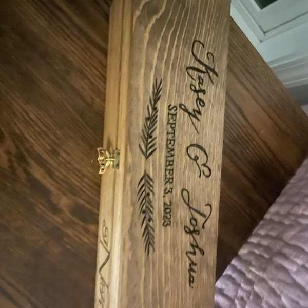 Custom Wedding Wine Box - Personalized Wooden Ceremony, Love Letter ...