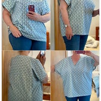 Round Collar Tank Top Sewing Pattern, Instant Download U.S Size 2,4,6,8 ...