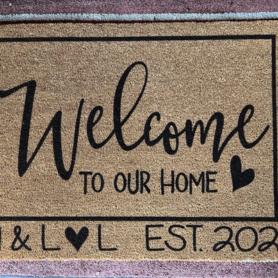 Romantic Couple Name EST Sign With Heart Arrows Personalized Custom ...