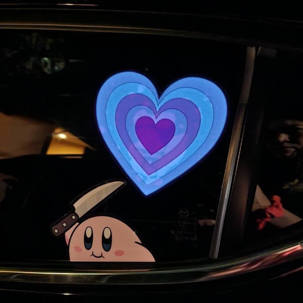 Heart NRG Panel | Light-up Decal | Cute Car Accessories | Cute Vinyl ...