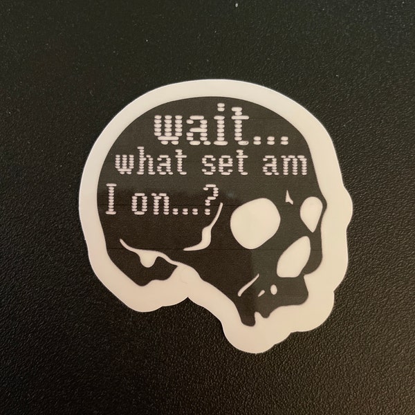 What Set Am I On? Fitness Sticker , Planner Stickers, Funny Stickers ...