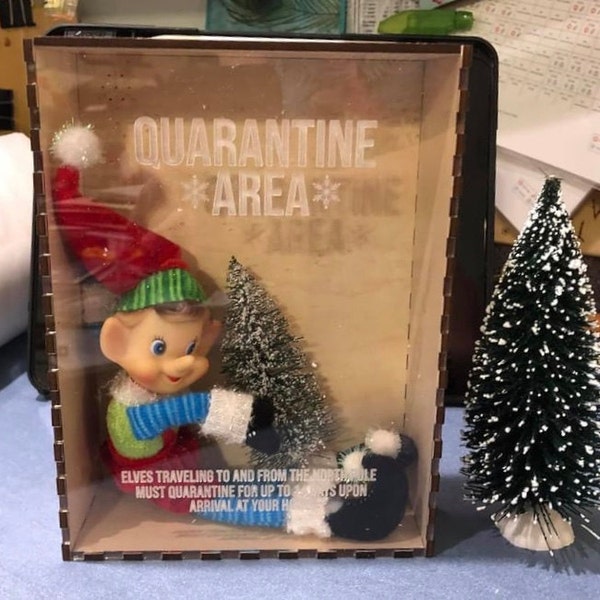 Christmas Elf Quarantine Box 1/8material ONLY DIGITAL FILE - Etsy