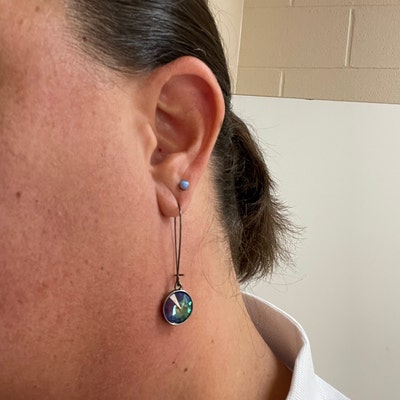 Realistic Eyeball Pin Button 6 Colors Available Grey Green Aqua Blue ...