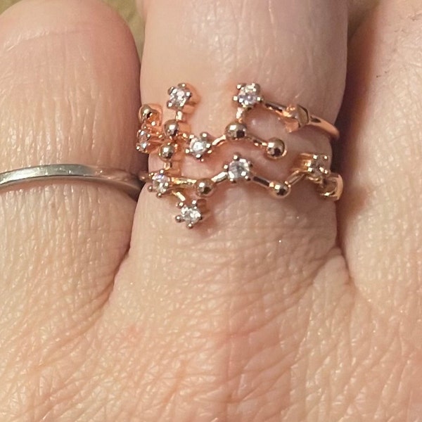 Virgo Ring Zodiac Ring Virgo Gifts, Constellation Ring Gift for Her ...