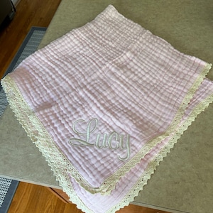 Embroidered Name Baby Blanket / Soft Custom Personalized Baby Blanket ...