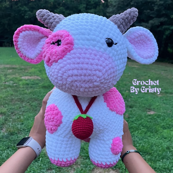Patrón de ganchillo, Patrón de vaca Lulu, pattern cow, pattern pdf ...