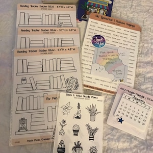 Book Log Sticker 4.4w X 5.9h Log Title | Etsy