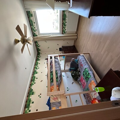 Pixel Block Room Border Wall Sticker Minecraft Inspired Sticker Gamer ...