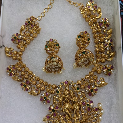 Traditional Choker Set in One Gram Gold Plating Available in 2 - Etsy