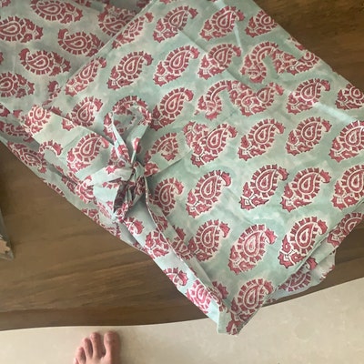 Night Shut, Hand Print Pajama Set,cotton Night Shut, Pajama Set's ...