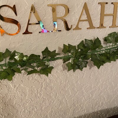 Custom Gold Letters, Alphabet Letter Wedding Sign Decor, Custom Acrylic ...