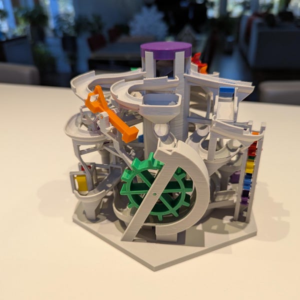 Theta (file) - A 3D Printed Marble Machine; Digital STL Files - Etsy
