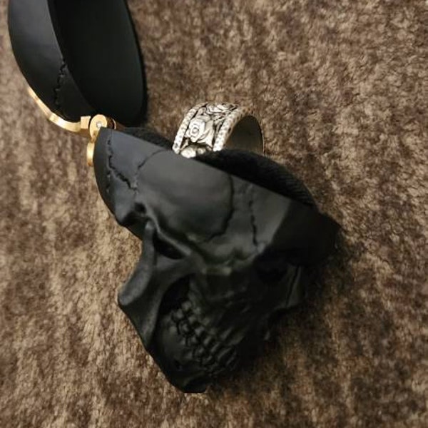 Skull Box for Two Rings. Ring Holder for a Wedding Ceremony. Gothic ...