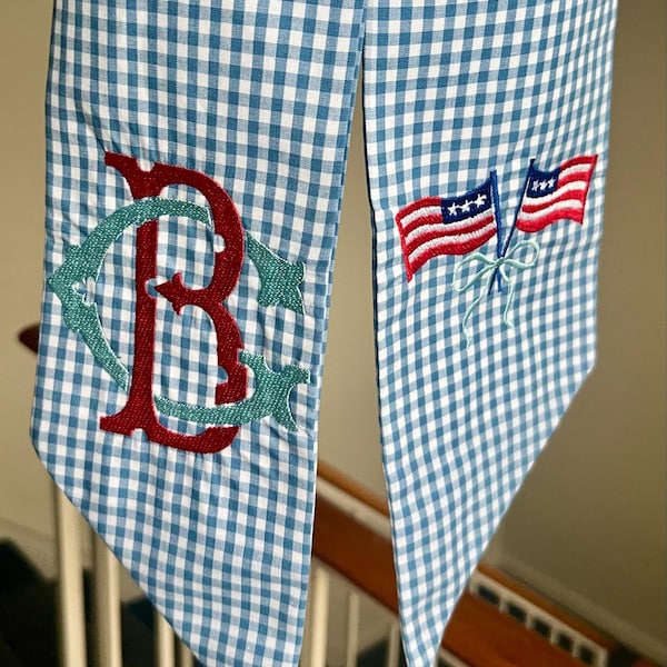 Easter Wreath Sash With Mother Goose & Name Monogrammed Easter ...