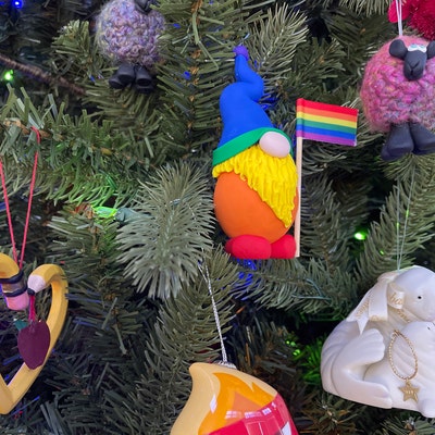 LGBTQ Pride Ornament Pride Gnome Rainbow Ornament Gay Pride - Etsy