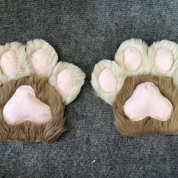 Four Finger Thumb Style Puffy Hand Paw Pattern [PDF DOWNLOAD] - Etsy