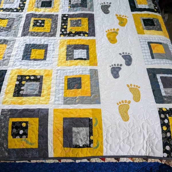 Small Steps Quilt Pattern – Beginner Friendly Unisex Baby Quilt - Etsy