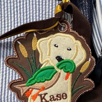 ITH School Bus Bag Tag Digital Embroidery Design to Use With Embroidery ...