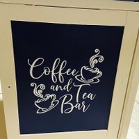 Coffee and Tea Bar Cut File for Silhouette and Cricut, INSTANT DOWNLOAD ...