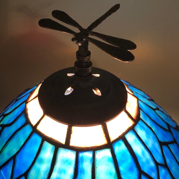 DRAGONFLY Aged Brass Finish Lamp Finial-highly Detailed Cast Metal - Etsy