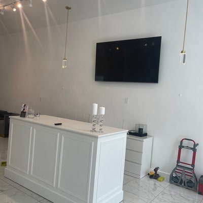 French Antique Repro Check Out Counter/ Reception Desk/ Cash Wrap ...