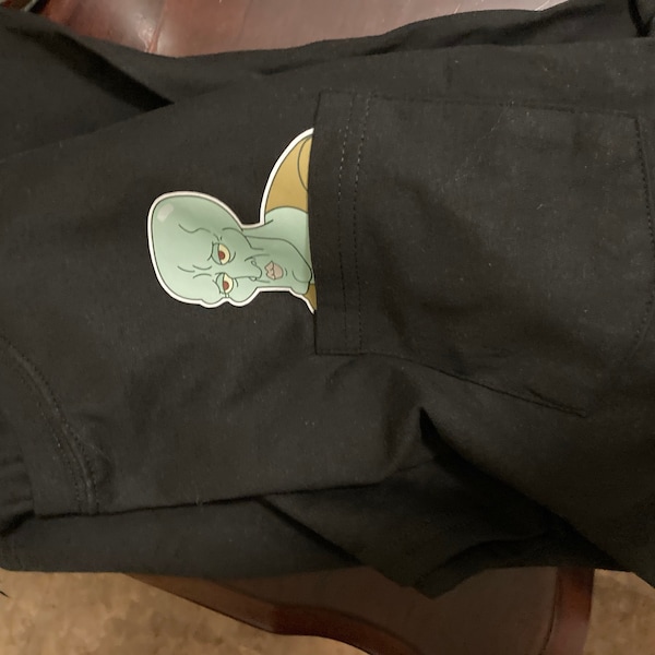 Handsome Squidward Meme Face Inspired Pocket T-shirt - Spongebob ...