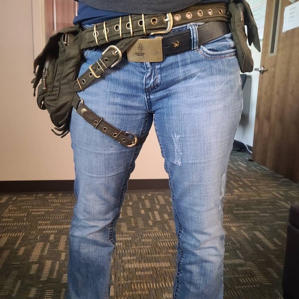 Wizard Hip Belt - With Removable Device Pocket, Pocket Waist Leg Bag - Etsy