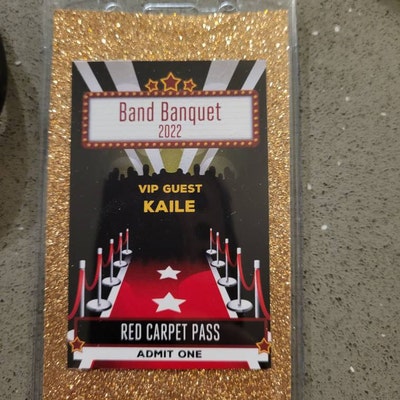 Rockstar Party Backstage Pass Printable Insert Rockstar Birthday VIP ...