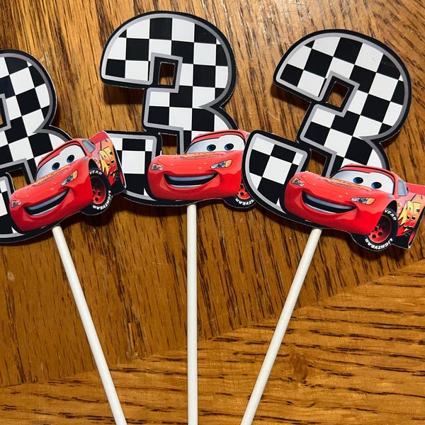 Cars Cupcake Toppers, Cars Birthday, Cars Party, Cars Supplies, Cars ...