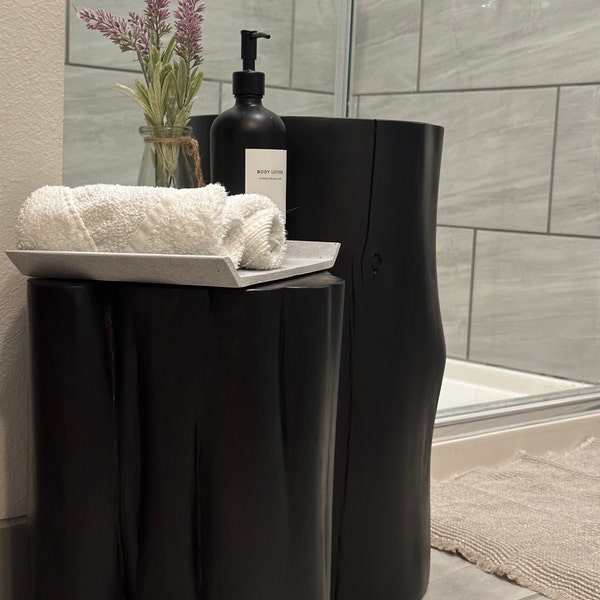 Square Tree Stump Table - the DUBLIN - Etsy