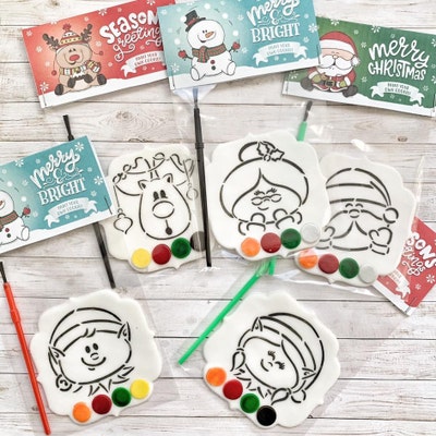 Christmas Bag Toppers for PYO Cookies PRINTABLE & EDITABLE - Etsy