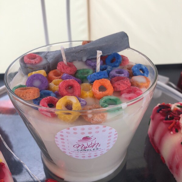 Fruit Loops Shaped and Scented Wax Embeds Pack of Wax Embeds 9oz Bag Wax Melt Embed for Candles ...