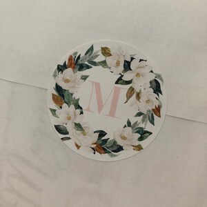 Custom Blue Opalescent Monogram Wedding Stickers / Shower - Etsy