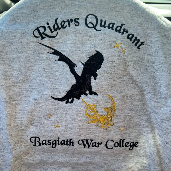 Riders Quadrant Sweatshirt/ Licensed Fourth Wing Merch/ Embroidered ...