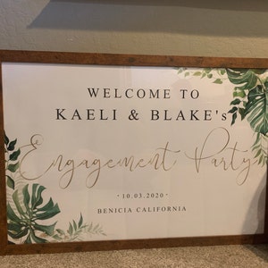 Engagement Party Sign Personalised Engagement Party Sign - Etsy